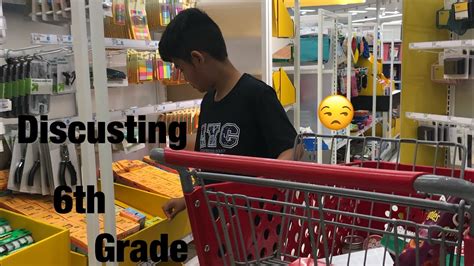 Back To School Shopping 6th Grade Youtube
