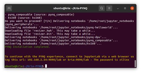 Setup PYNQ On The Kria KV Vision AI Starter Kit FPGA Developer