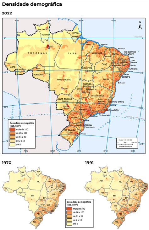 Geografia A Urbanização Do Brasil E A Relação Com A Densidade