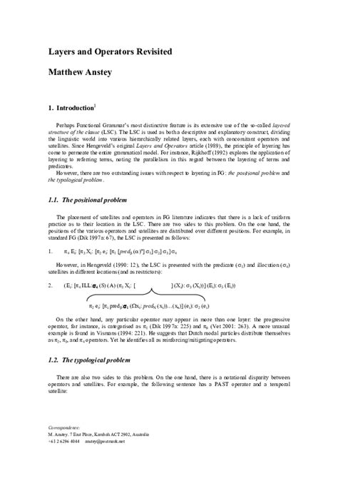 pdf layers and operators revisited matthew p anstey