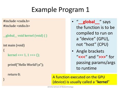 Ppt First Cuda Program Powerpoint Presentation Free Download Id4679893