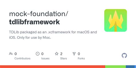 Github Mock Foundationtdlibframework Tdlib Packaged As An