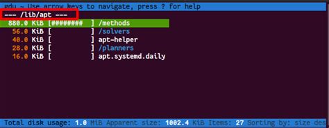 Gdu Faster Disk Usage Analyzer For Linux Geeksforgeeks