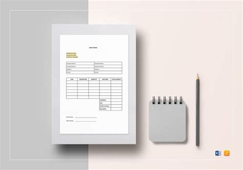 Credit Memo Excel Template Excel Templates Templates Commercial Printing