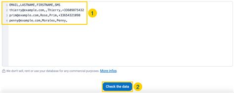 import empty fields for your contacts home
