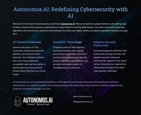 Cybersecurity Ai Threatdetection Pentesting Machinelearning Zerotrust Autonomousdefense