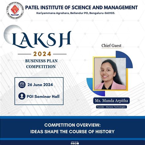 Patel Group Of Institutions [registered] On Linkedin Arpitha Manda We Look Forward To Have You