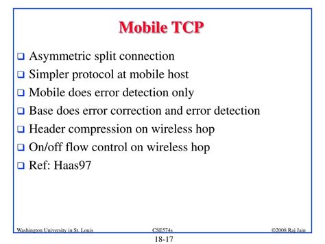 ppt tcp over wireless networks powerpoint presentation free download