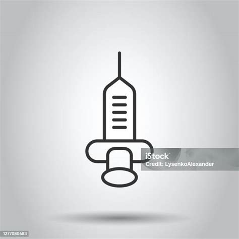 플랫 스타일의 주사기 아이콘 흰색 격리 된 배경에 바늘 벡터 그림을 삽입합니다 약물 투여 사업 개념 0명에 대한 스톡 벡터 아트 및 기타 이미지 Istock