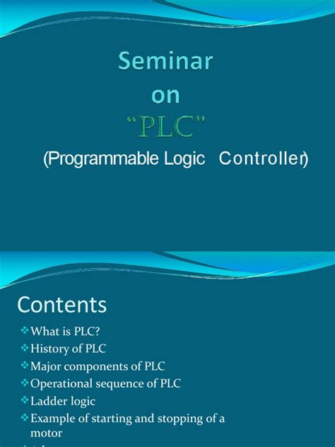 Unit 4 Programmable Logic Controller Pdf Programmable Logic
