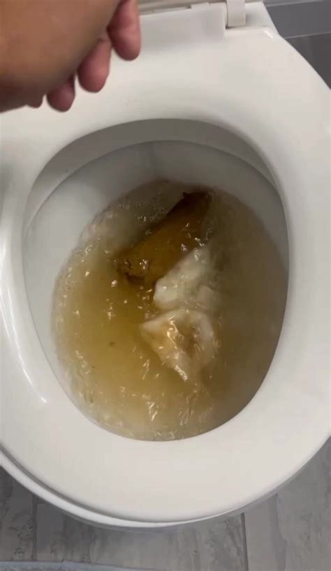 Flushing The Big And Thick Log