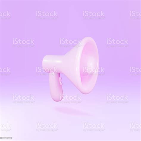 현실적인 3d 메가폰 핑크 배경에 라우드 스피커 벡터 일러스트레이션 디자인에 대한 스톡 벡터 아트 및 기타 이미지 디자인 만화 방송 Istock