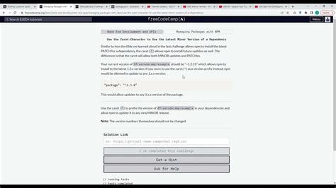 Back End Development And Apis Certification Freecodecamp Org Part 9 Npm Install Youtube