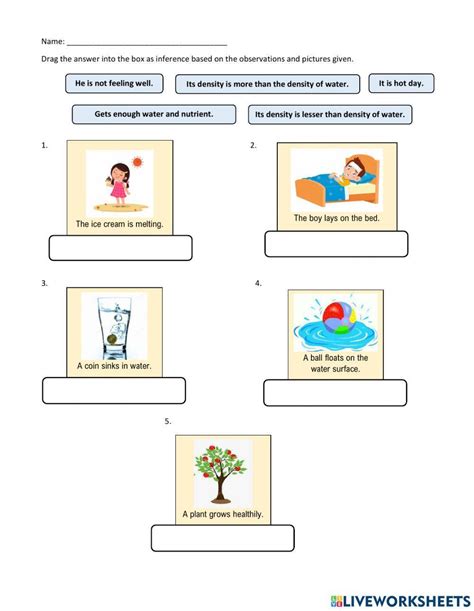 Making Inference Interactive Worksheet Live Worksheets Worksheets Library