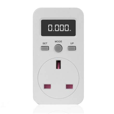 Digital Power Meter Plug In Socket Electric Wattmeter Energy Monitor Uk Plug Daraz Lk