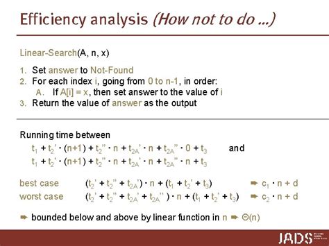 Data Structures Algorithms Lecture 2 Efficiency Analysis Binary