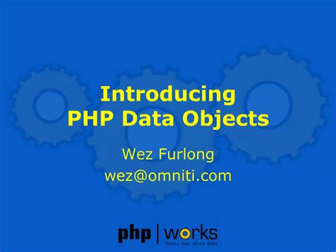 Introducing Php Data Objects Ppt