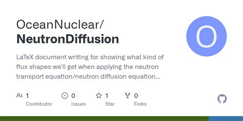Github Oceannuclearneutrondiffusion Latex Document Writing For Showing What Kind Of Flux