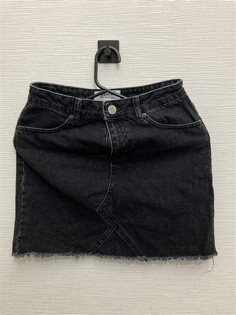 Спідниця джинсова чорна на завищеної талії — ціна 150 грн у каталозі
