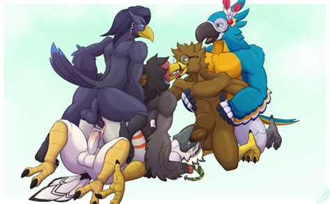 Rule 34 Accipitrid Accipitriform Aged Up Anthro Avian Bird Bodily Fluids Breasts Breath Of The