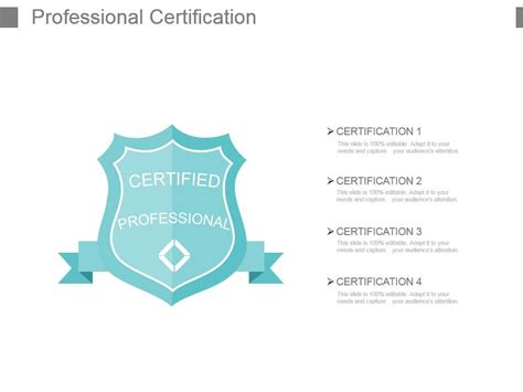 Professional Certification Powerpoint Slide Background Image