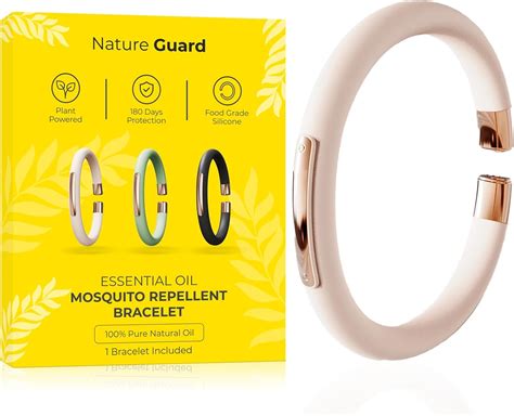 Nature Guard Mosquito Repellent Bracelet Refillable Insect Repellent Bracelet With 6 Essential