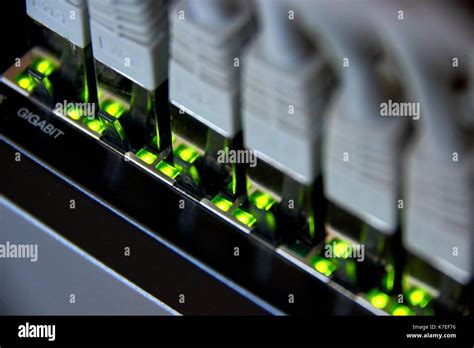 Gigabit Ethernet Connection Stock Photo Alamy