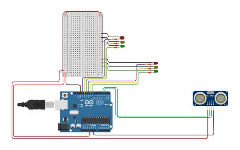 Circuit Design Simple Traffic Light Intersection With Solo Sensor
