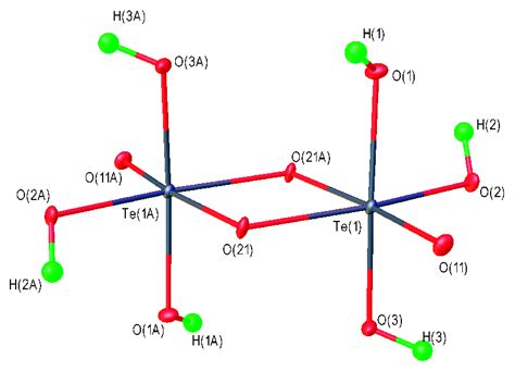 Structure Of The Te 2 O 4 Oh 6 2− Anion In Compound Ii Download