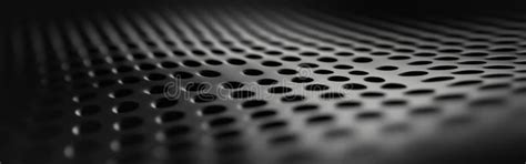 Black Textured Surface With A Pattern Of Circular Perforations Stock Illustration Illustration