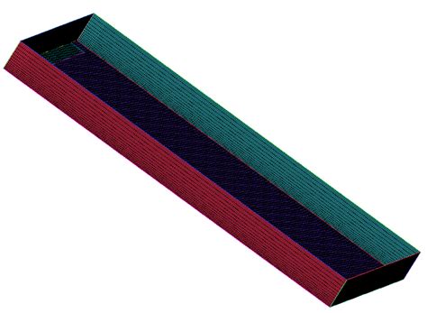 Computational Mesh Showing The Inlet Source Of The Thin Film Flow