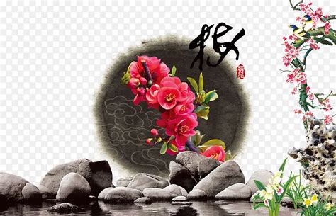 中国风梅花背景素材png图片素材下载图片编号8593023 Png素材网