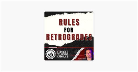 ‎timothy Gordon Rules For Retrogrades Podcast On Apple Podcasts
