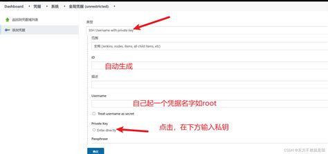 jenkins全局凭证ssh jenkins如何添加内网密钥 csdn博客