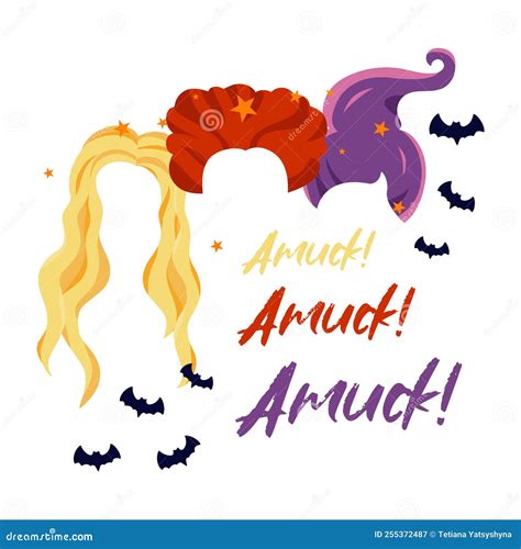 Hocus Pocus Sanderson Sisters Witches Hair Cute Halloween