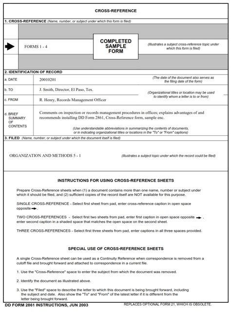 Dd Form 2861 Printable Form 2025