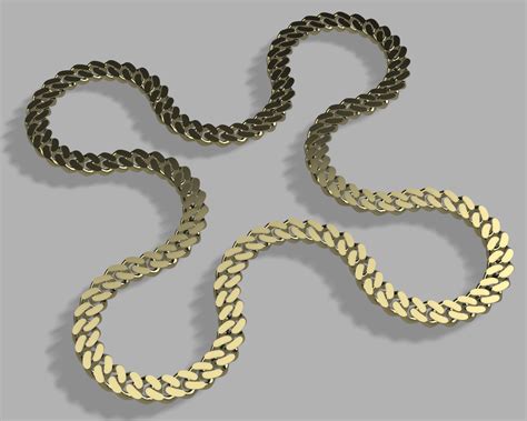 Parameterized Cuban Chain By Squinn Download Free Stl Model