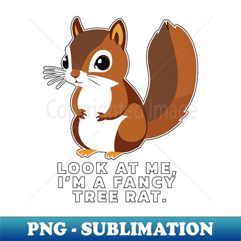 Funny Squirrel Fancy Tree Rat Aesthetic Sublimation Digit Inspire