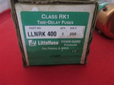 Littelfuse Time Delay Fuse LLNRK New Process Industrial Surplus Corp