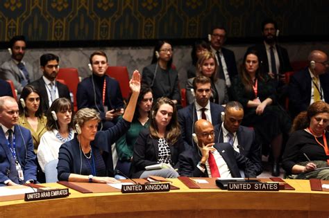 Us Vetoes Security Council Move Calling For Gaza Cease Fire The
