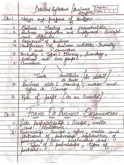 Bst Syllabus Pdf