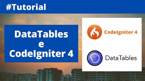 Aprenda AGORA a usar o DataTables o CodeIgniter em um ÚNICO VÍDEO YouTube