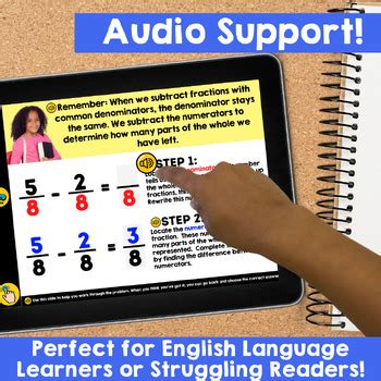 Adding Subtracting Fractions With Common Denominators LINKtivity
