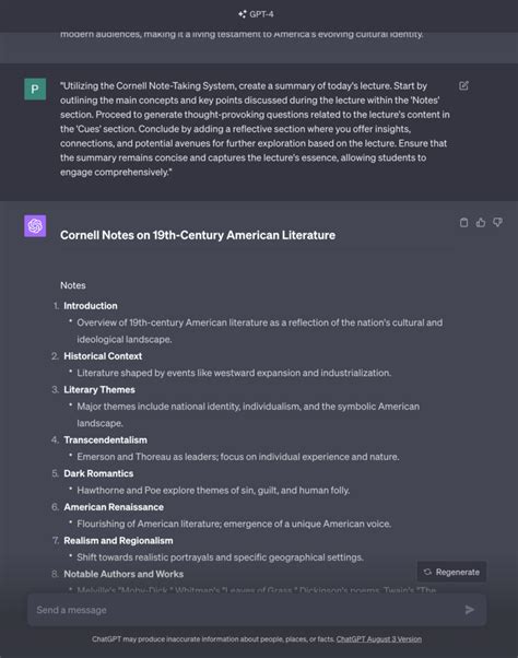 Maximizing Lecture Efficiency Using AI To Summarize Key Points