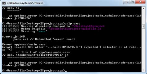 Gulp не выподняет таск Sass Stack Overflow на русском
