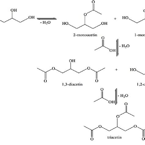 Three Consecutive Reversible Steps Of Glycerol Esterification With Download Scientific Diagram