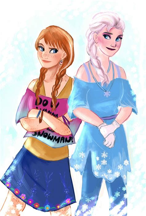 Anna And Elsa Modern AU By Britaisybabe On DeviantArt