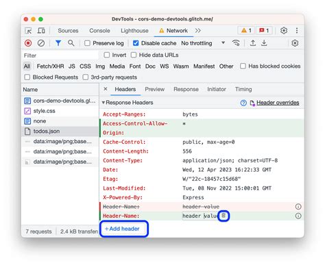 override web content and response headers locally devtools chrome for developers