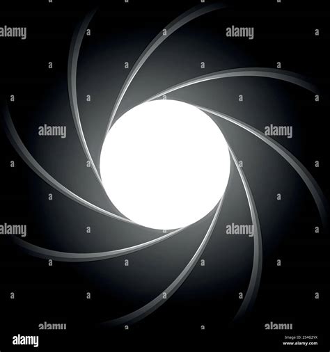 Secret Agent Gun Barrel Inside Super Agent Theme Vector Background Inside Pistol Barrel Swirl