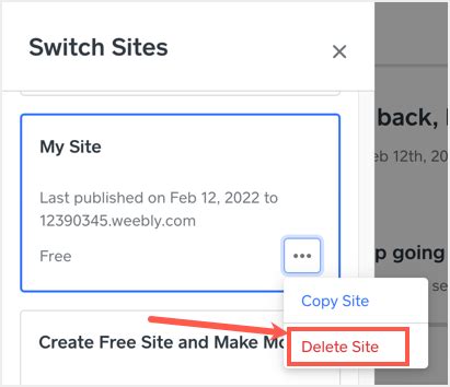 How To Un Publish Or Delete Your Weebly Site WebNots